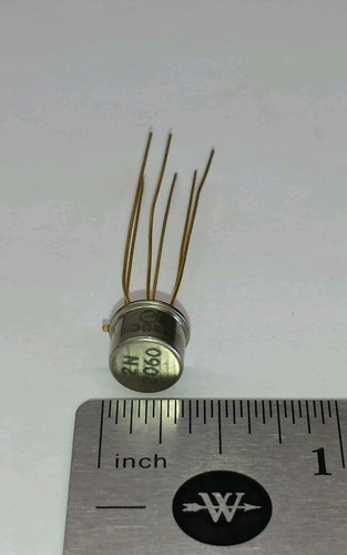 CDC 2N2060 Bipolar Transistor NPN ( 6 Pin ) Vintage Old Gold Leads TO ...