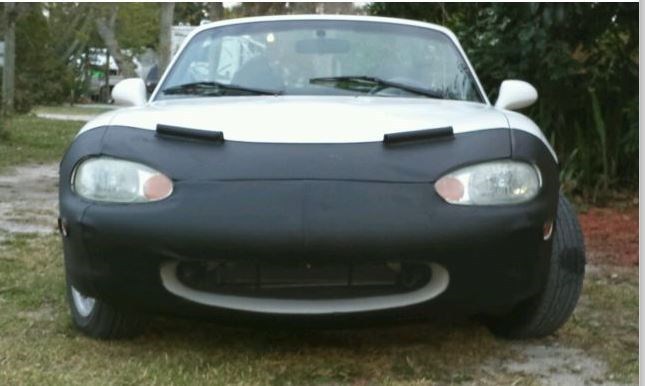 1999-2000 Mazda Miata Lebra Front End Mask Cover Bra Fits MAZDA MIATA ...
