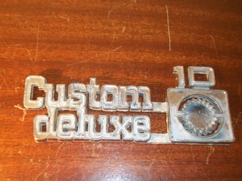 Chevrolet Custom Deluxe 10 Metal pick up Truck Decal Emblem | eBay