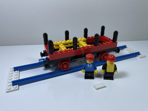 LEGO Vintage Set 166-1 Flat Wagon Classic Town Trains 1978 INCOMPLETE ...