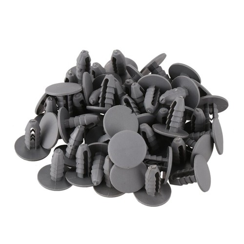 1X(50PCS 8mm trou gris plastique Rivet porte pousser dans CLip pour ...