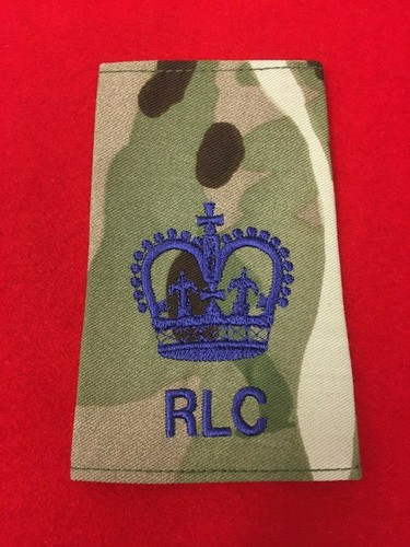 Quality RLC WO2 MTP Combat Rank Slide Multicam Royal Logistics Corps ...