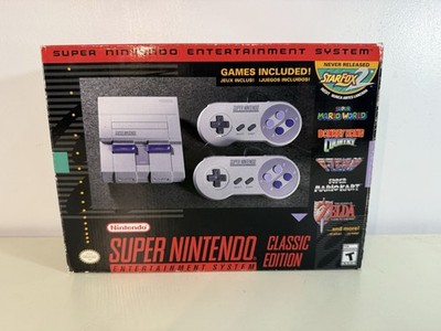 Nintendo Super NES SNES Classic Edition Video Game Console Mint Barely ...