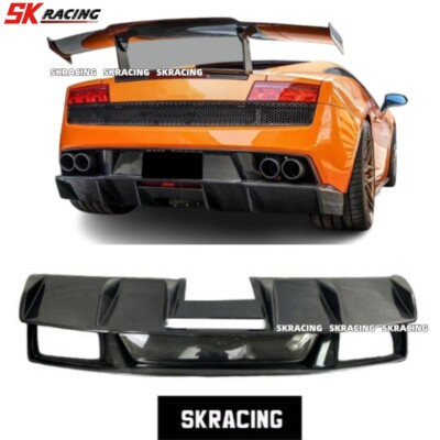 Carbon Fiber Rear Bumper Diffuser Lip Fit Lamborghini Gallardo LP560 ...