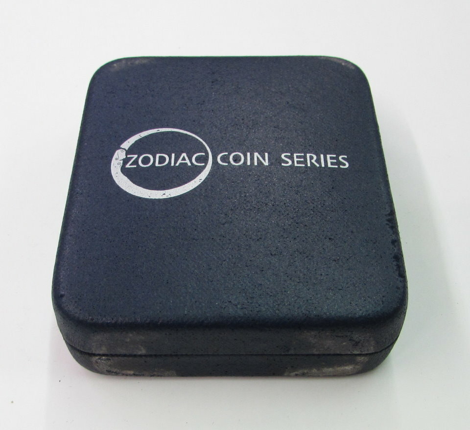 2003 Cook Island, Zodiac Coin Series, 50 c Nickel Color PF Coin, 12 ...