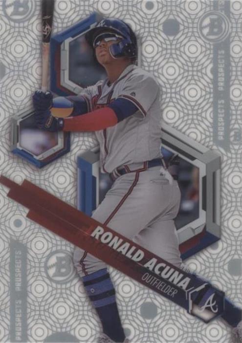 2018 Bowman High Tek - Prospects Ronald Acuña Jr. #PHT-RA Pattern 1 ...