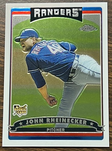 2006 Topps Chrome Rookie Logos #5 JOHN RHEINECKER * Texas Rangers ...