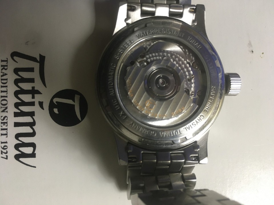 Tutima FX UTC Automatic 632/634 – White Dial – Box & Papers – Very Good ...