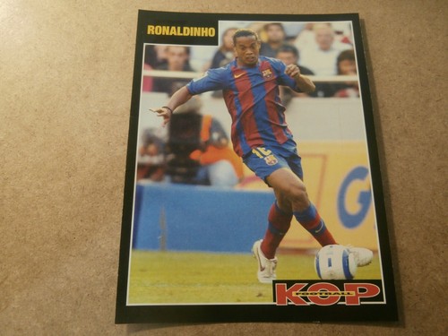 RONALDINHO (FC BARCELONA), RARE FOOTBALL ROOKIE CARD KOP FOOTBALL (JT29 ...