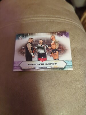 2021 Topps WWE Base Card #23 Randy Orton def. Kevin Owens - Raw | eBay