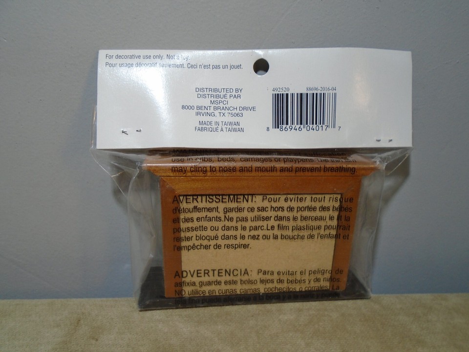 VTG WOODEN MERRY MINIS FEDERALIST FIREPLACE 3” X 5” FIGURE NIP TAIWAN ...