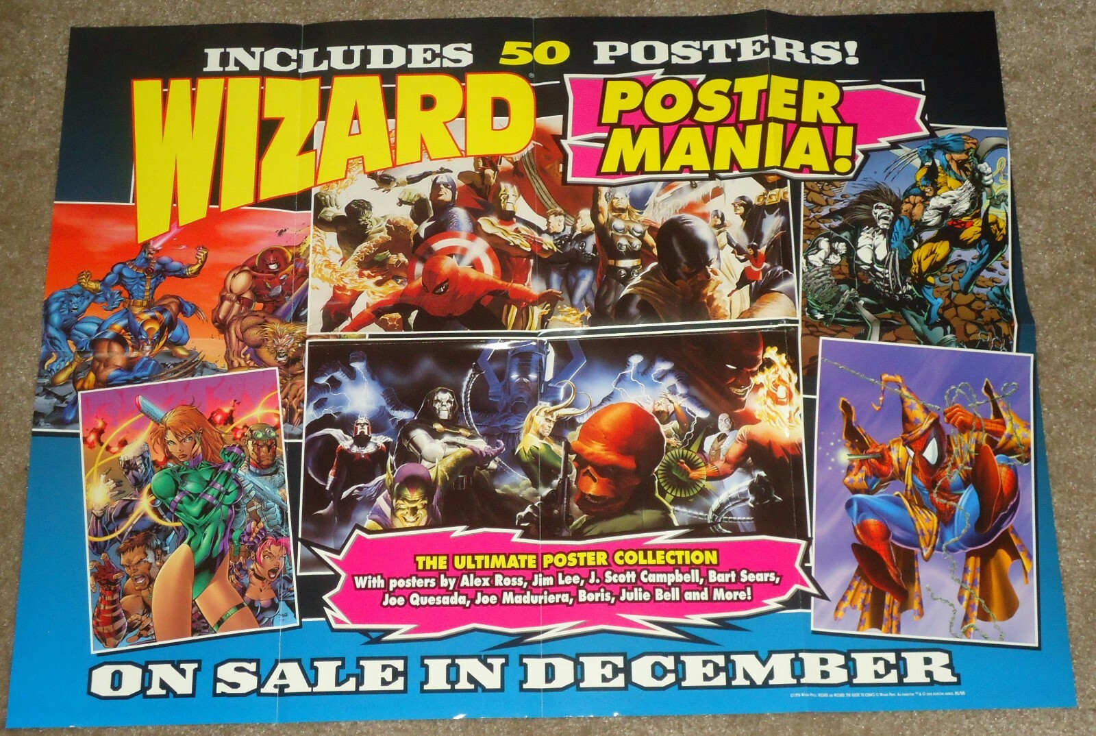 Wizard Postermania Comics Promo Poster II | eBay