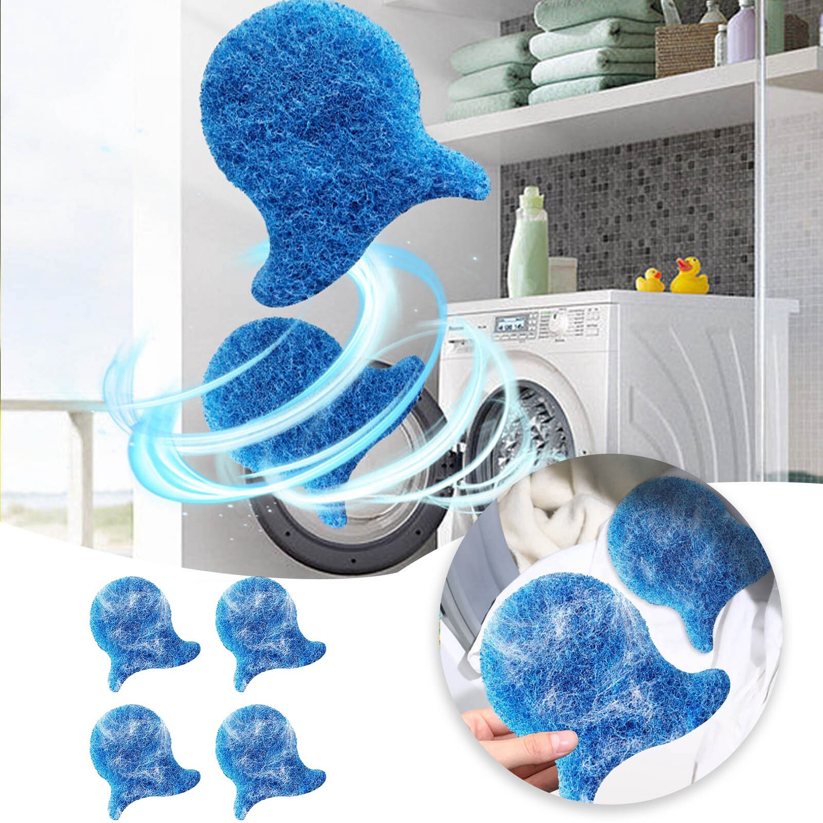 Stucco Outdoor 4pc Blue Washing Machine Lint Lint Washing Machine | eBay