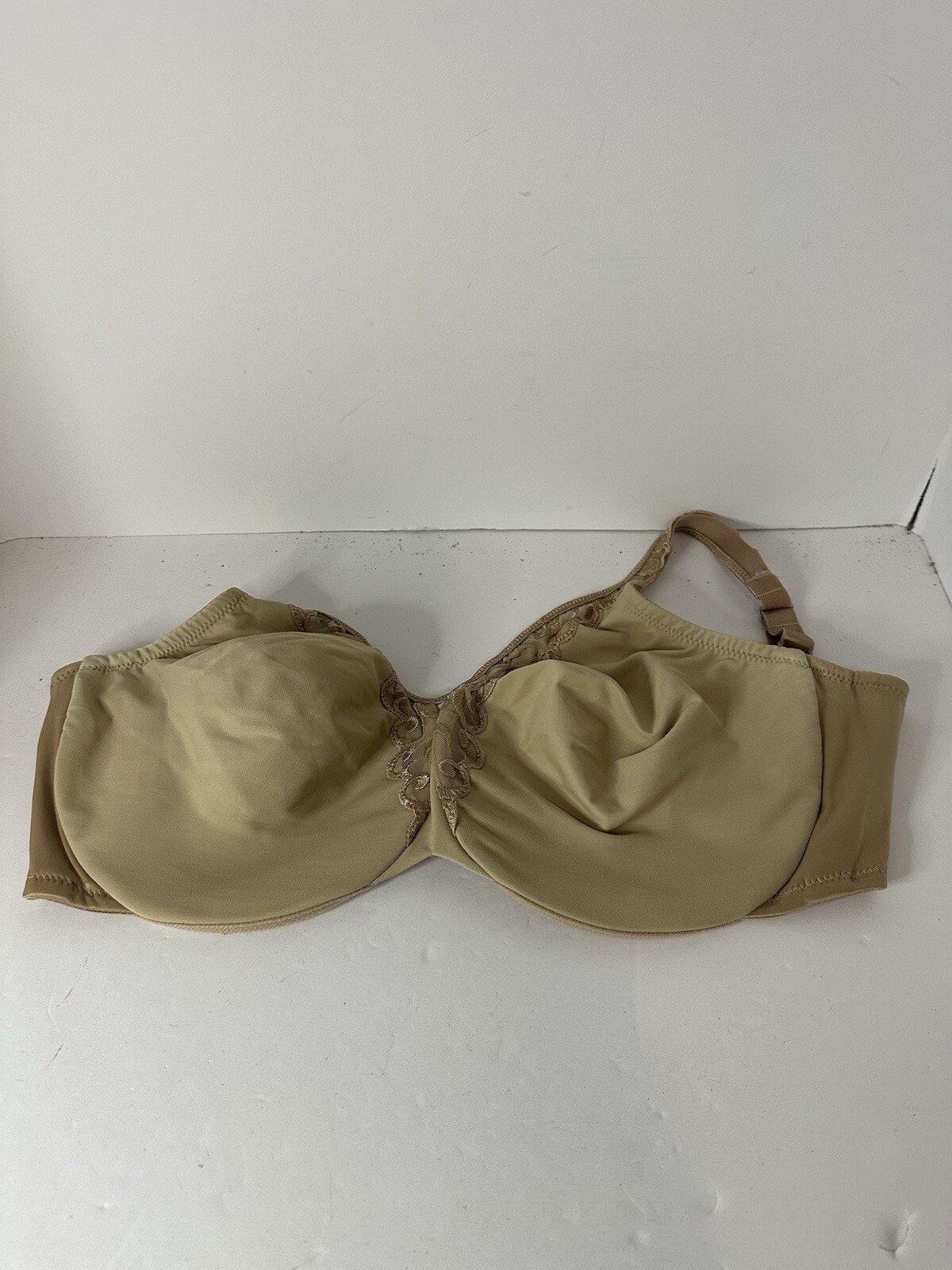 Lilyette 427 38DDD Beige Embroidered Minimizer Underw… - Gem