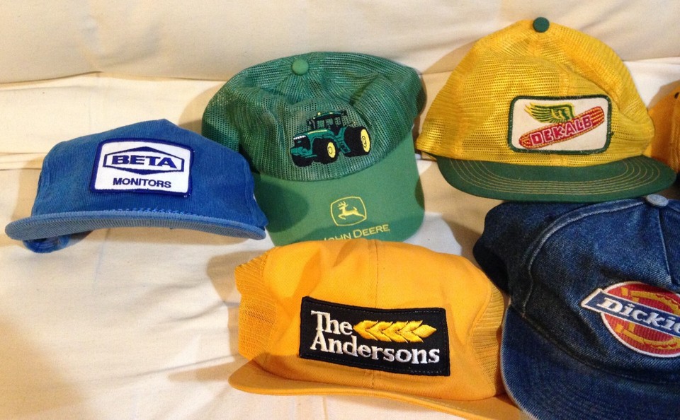 Vintage 80s Snapback Hat Lot Farm, Seed, Work Wear | eBay