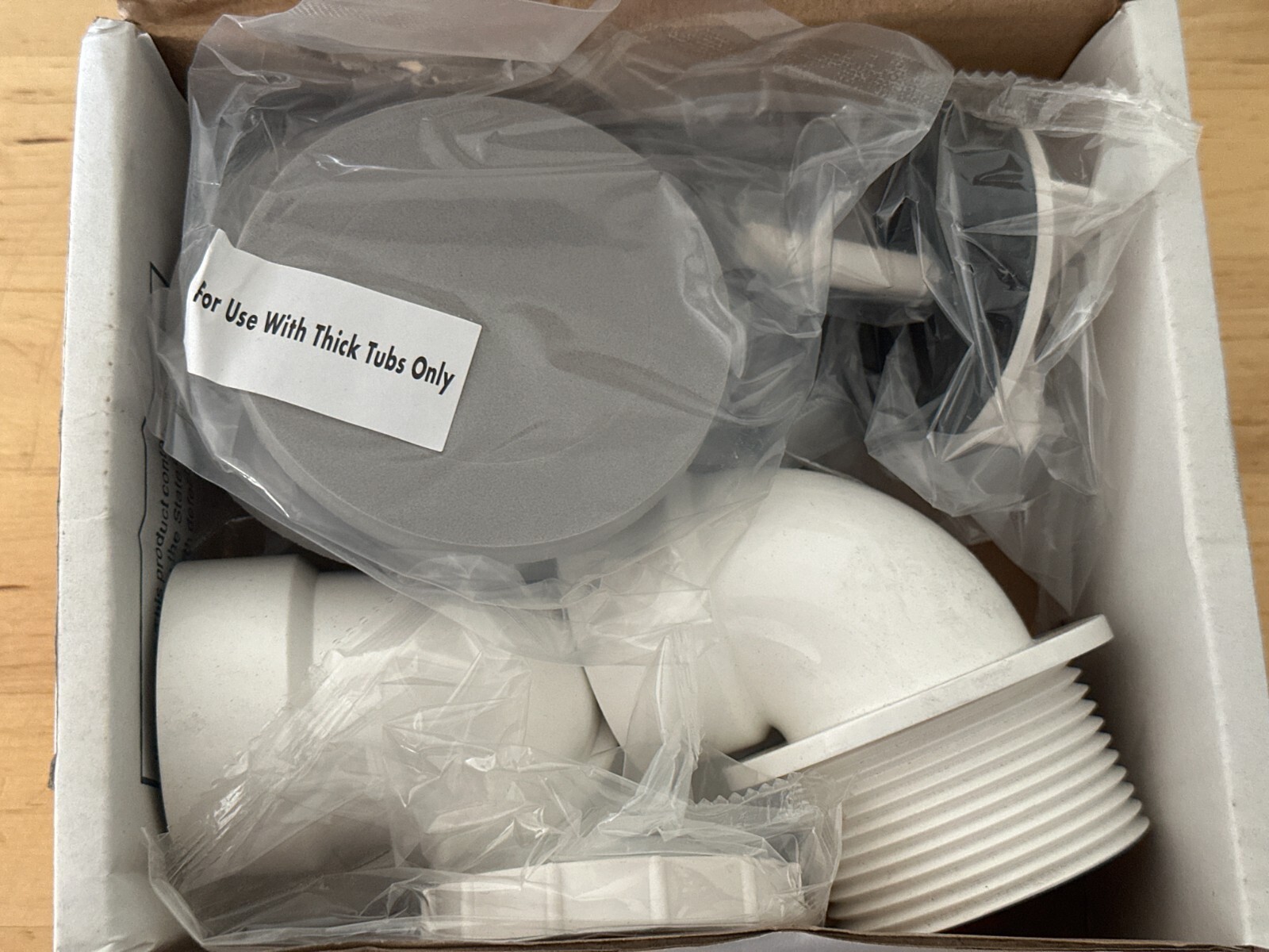 AB&A Tub Waste Overflow Push Pull Half Kit w/Test PVC Chrome 1-1/2 ...