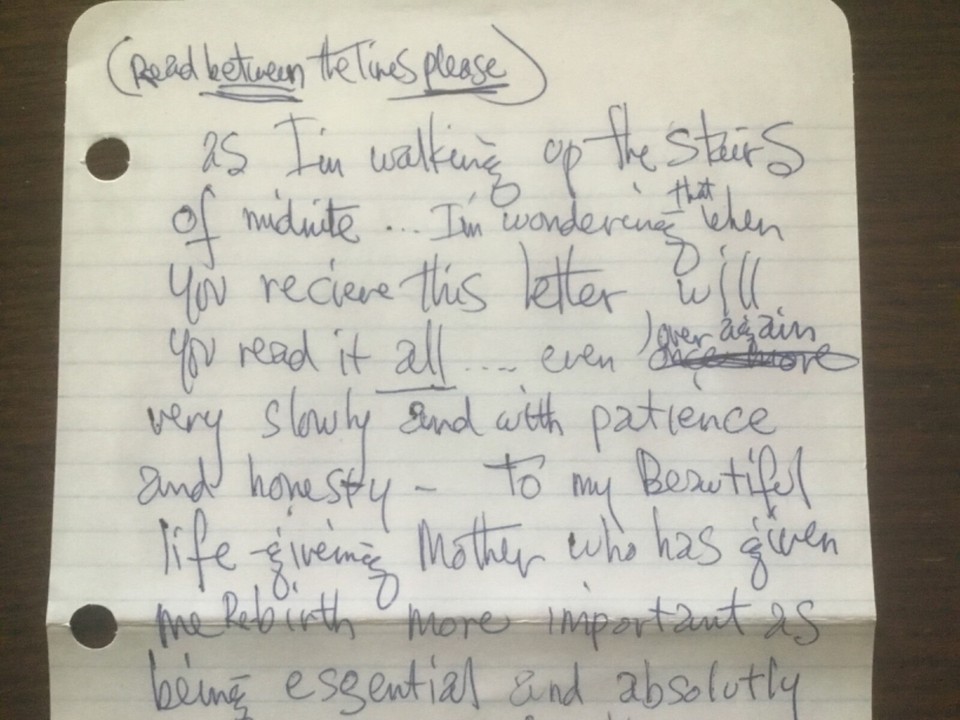 JIMI HENDRIX LAST HAND WRITTEN LETTER TO HIS FAMILY BEFORE HIS DEATH ...