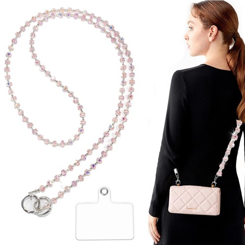 High-end lanyard Beaded Cellphone Lanyard Universal Suitable for most ...