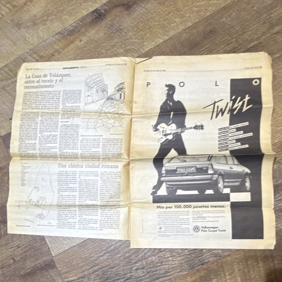 Diario de Cadiz Suplemento Cultura Newspaper Supplement May 20, 1990 ...