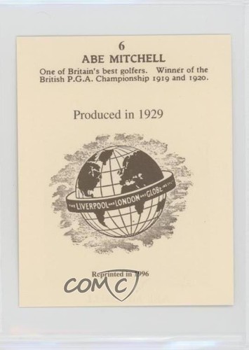 1996 HP 1929 Globe Insurance Famous Golfers Reprint Abe Mitchell #6 | eBay