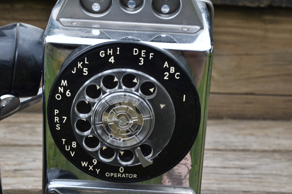Vintage Chrome gray manufacturing co chrome Coin Operated Rotary ...