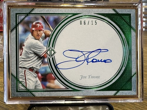 2018 Topps Transcendent JIM THOME Auto GOLD Framed Signature 06/15 ...