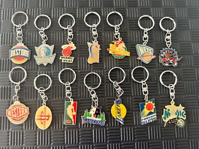 90's NBA Basketball Keychain Keyring Orlando magic phoenix suns Toronto ...