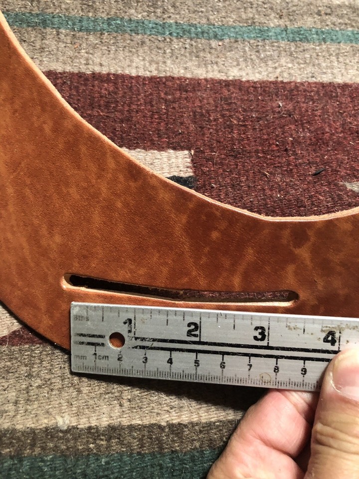 Brown Leather Bandoleer Cartridge Carrier 44 Magnum & 45 LC Loops No ...