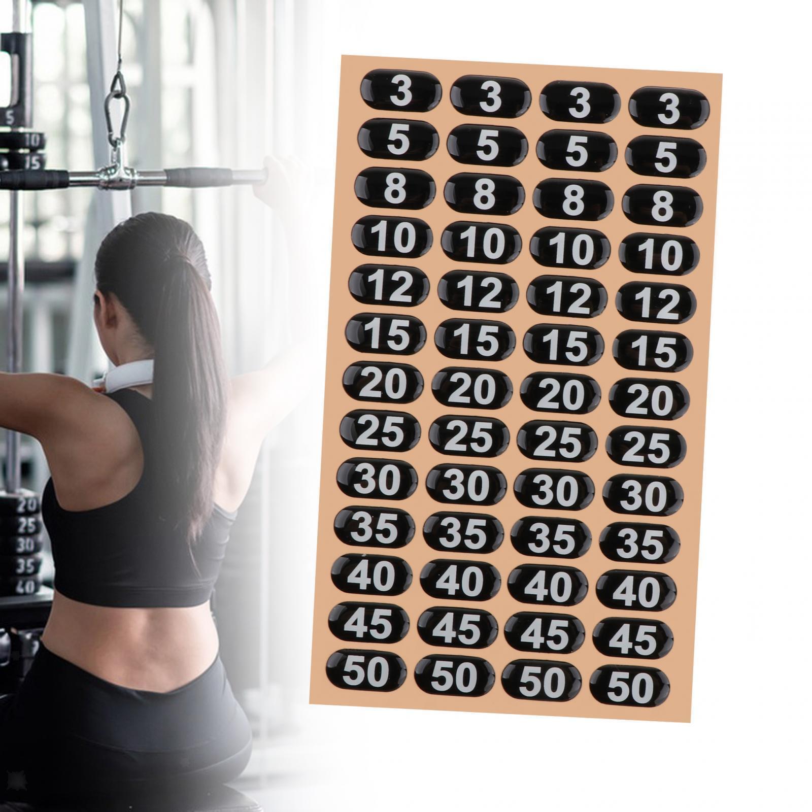 Weight Stack Labels Weight Tags for Sporting Goods Workout Strength ...
