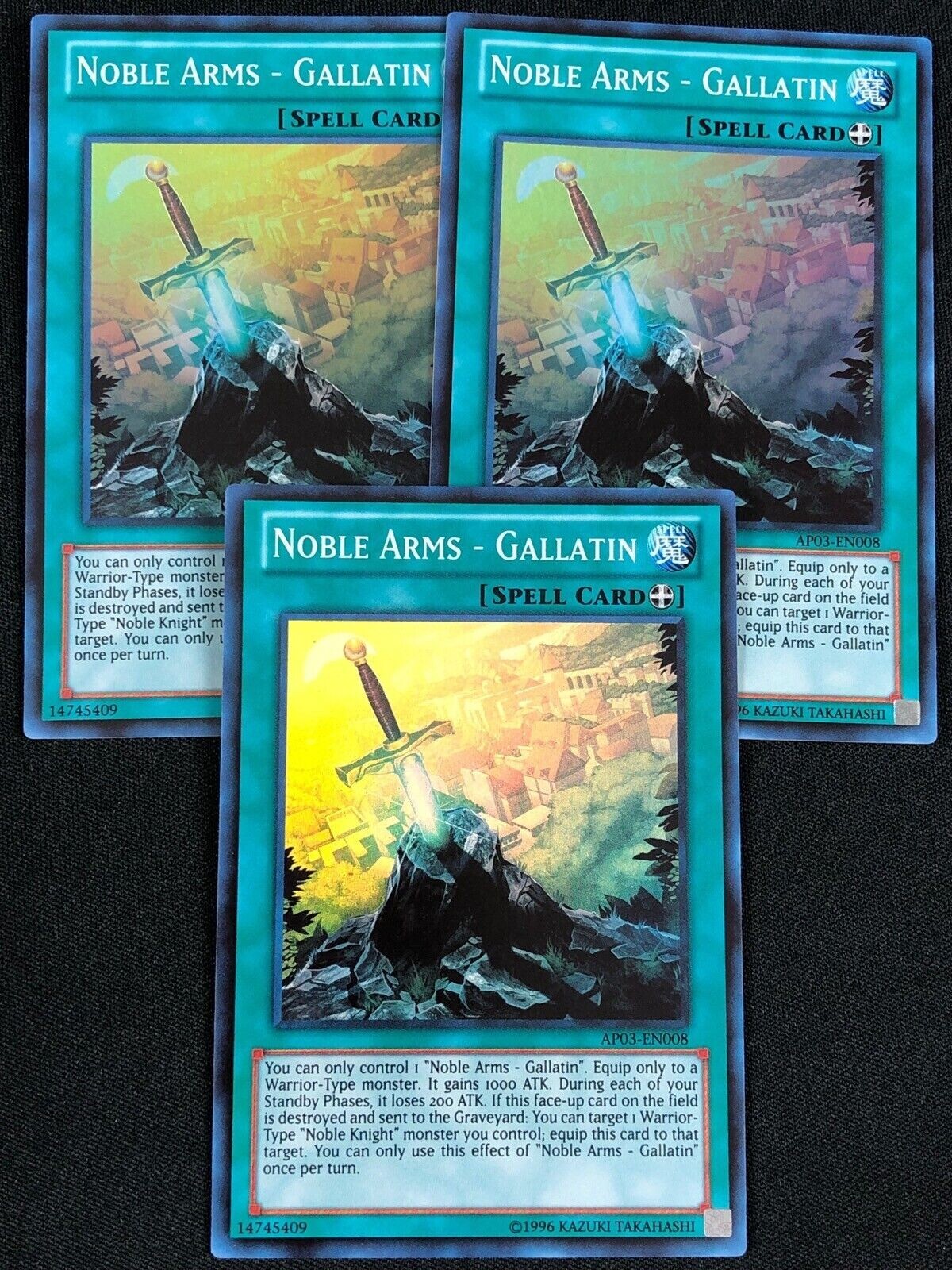 YUGIOH NOBLE ARMS GALLATIN AP03-EN008 SUPER X3 (NM) | eBay