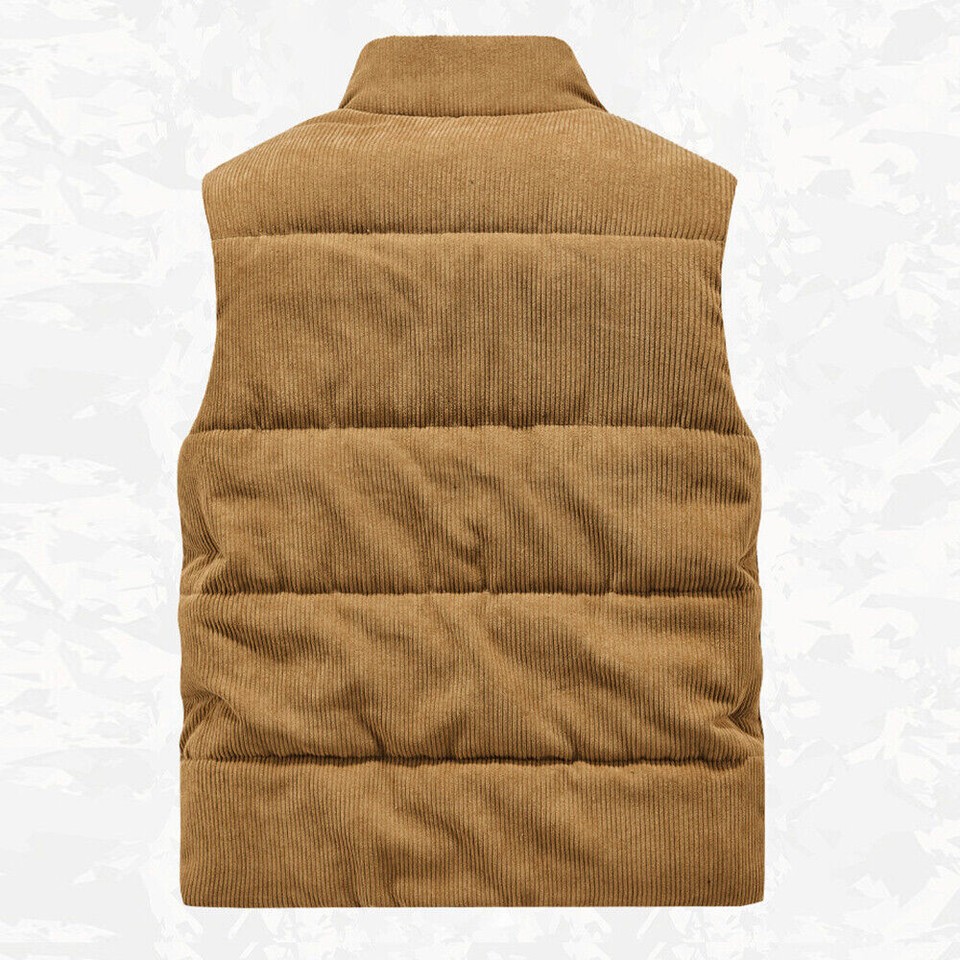 Mens Waistcoat Gilet Body Warmer Gillet Winter Warm Padded Quilted ...