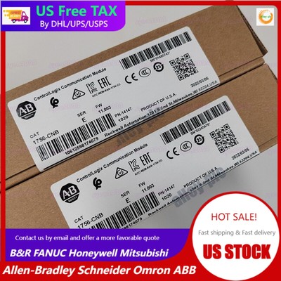 New Allen Bradley AB 1756-CNB SER E ControlLogix ControlNet Bridge 1756 ...