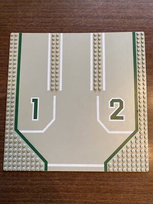 Vintage Lego Base Plate Gray Airport Runway Road 10"x10" 32 X 32 pegs ...