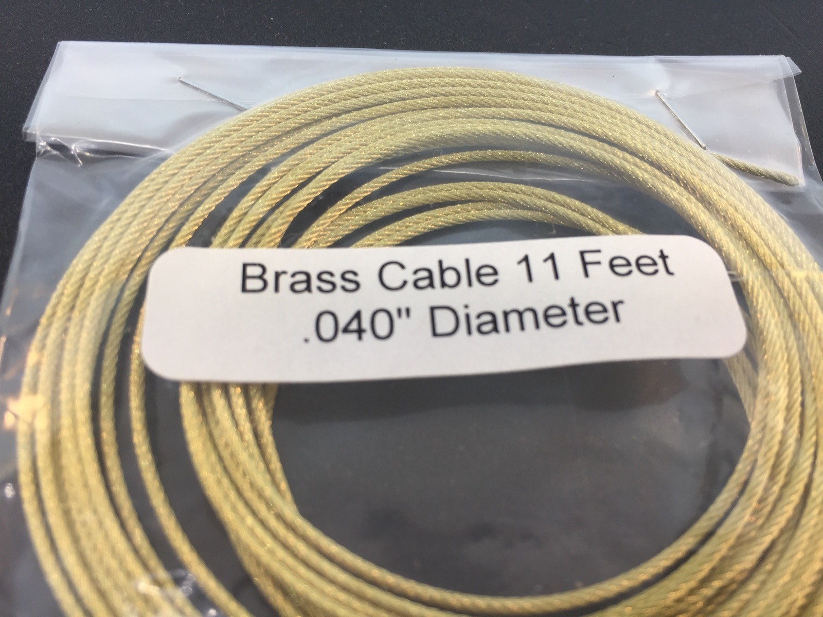 Brass Cable for Weight Regulator Clocks .040" Diameter x 11 Ft. used ...