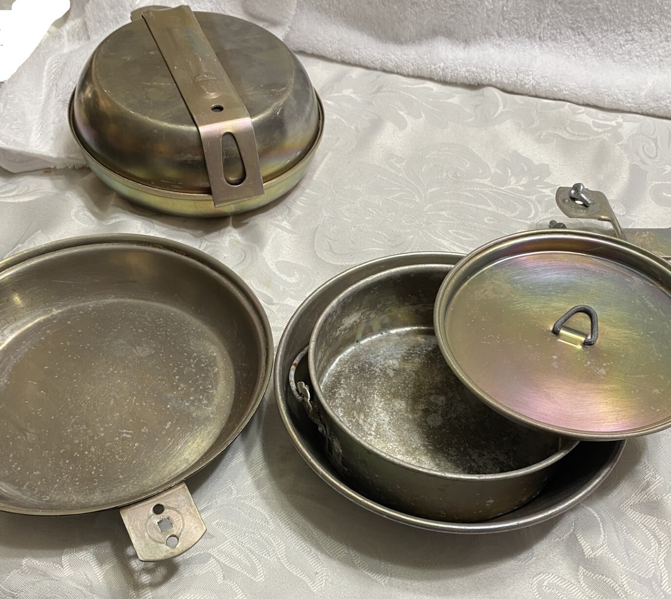 Vintage Mess Kit Boy Scout Girl Scout set of 2 Aluminum Camp Kit Regal ...