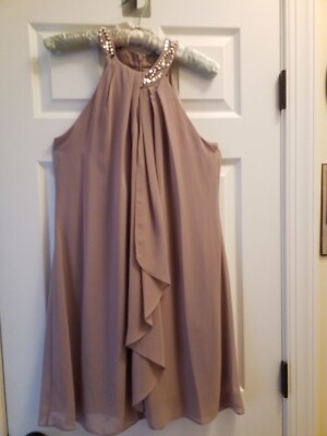 SLNY champagne color size 8 wedding dress | eBay UK