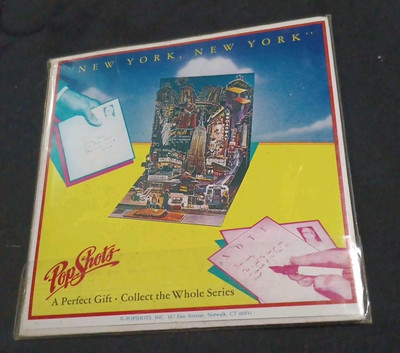 Vintage Pop Shots 3-D Cards 1981 New York City New Sealed Pop Up Card ...
