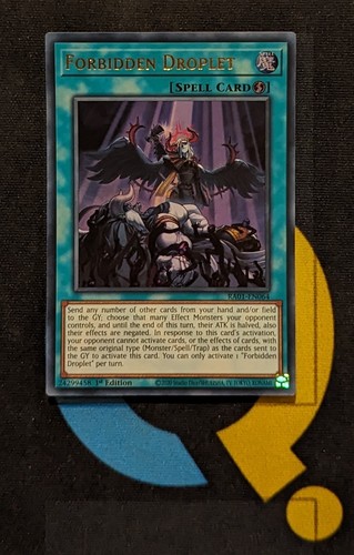 RA01-EN064 Forbidden Droplet Ultra Rare 1st Edition YuGiOh Card | eBay UK