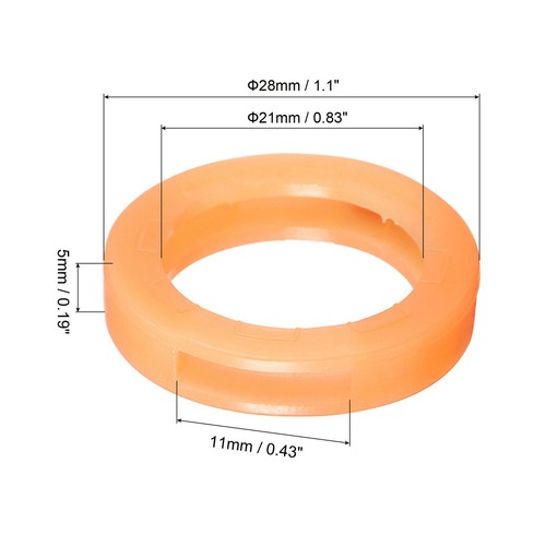 8Pcs 28mm Key Cap Cover Rings Identifier Coding Tag Silicone Sleeve ...