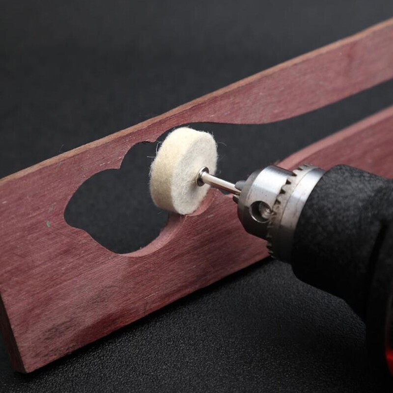 3.2mm Shank Felt Polishing Buffing Pad Wool + Mandrels for Polish ...