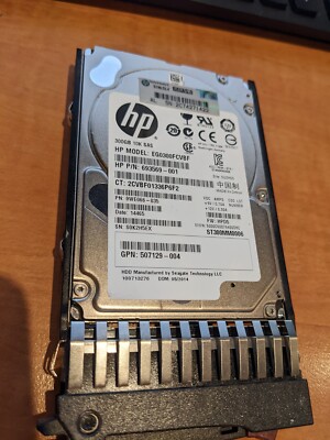 Disques dur HP EG0300FCVBF SAS 2.5" 300Gb 10K 6Gb | eBay