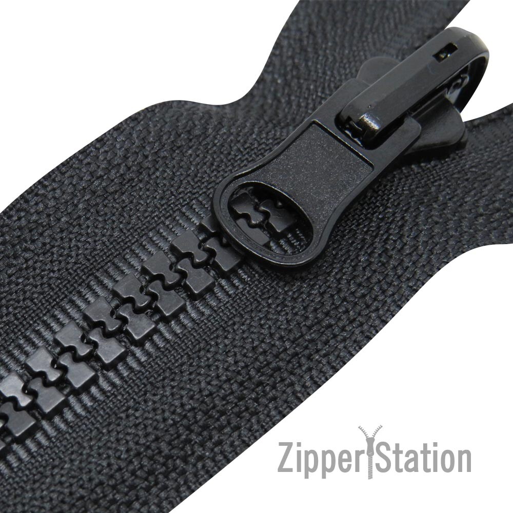 REVERSIBLE Open End Zipper #5 - Chunky Plastic No5 Reversable Zip, 7 ...