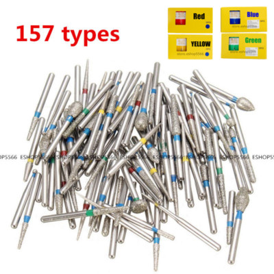157 Types DIA-BURS Diamond Burs for Dental High Speed Handpiece 5Pcs ...