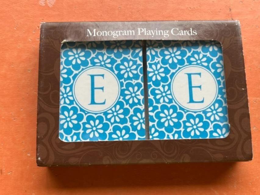 Monogrammed Deck Of Playing Cards