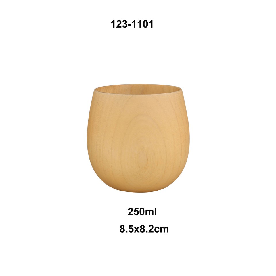 Wooden Handcraft Cup Milk Drinking Mug Wood Coffee Tea Beer Juice Milk ...