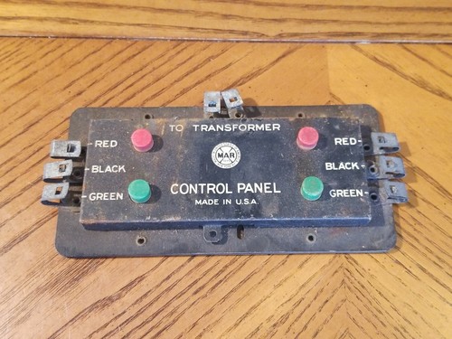 MARX TRAINS - DUAL SWITCH TRACK CONTROL PANEL CONTROLLER TESTED WORKING ...