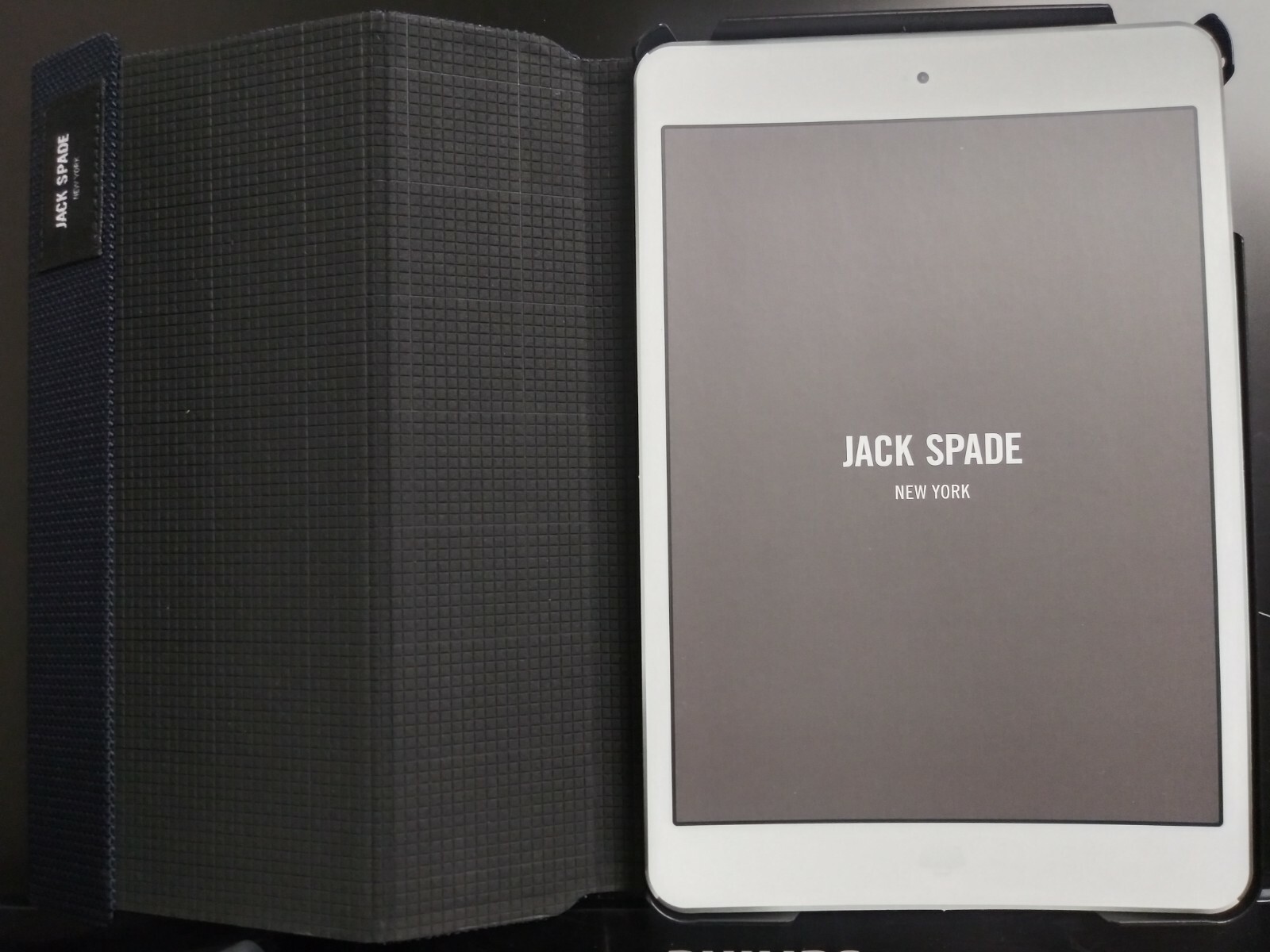 Jack Spade Electronic Tablet Luggage Nylon Folio for iPad Mini 4 Navy ...
