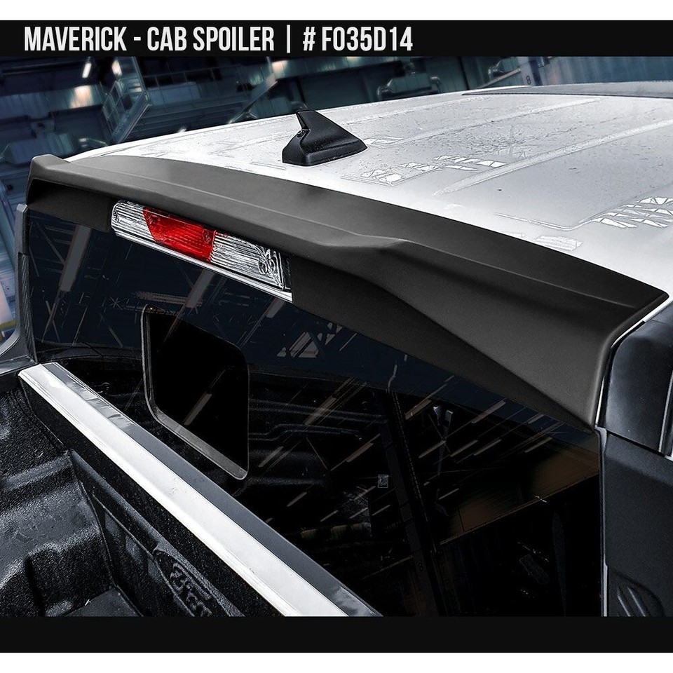 Fits 22-25 Ford Maverick Air Design Rear Roof Cab Spoiler Satin Black ...