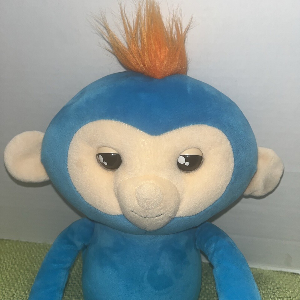 Fingerlings HUGS BORIS (Blue) Advanced Interactive Plush Baby Monkey ...