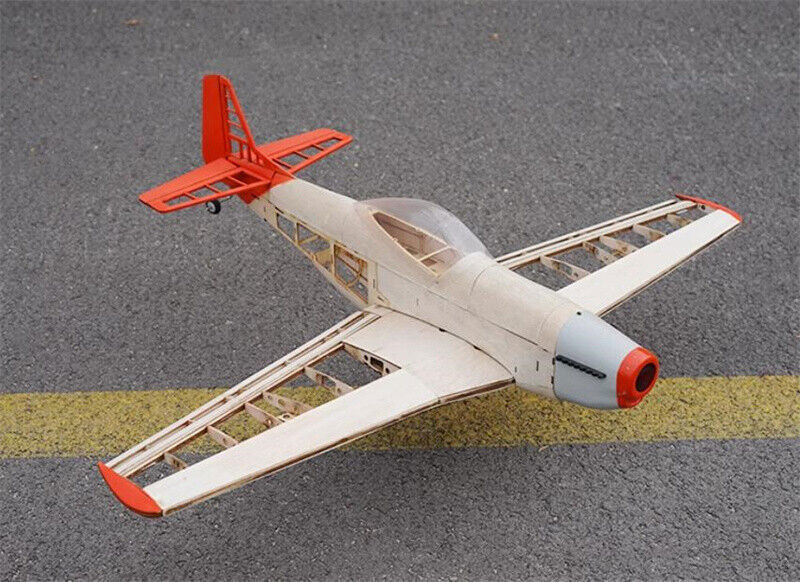 Upgraded RC Plane Laser Cut Balsa Wood Airplane P51 1000mm Model Kit ...